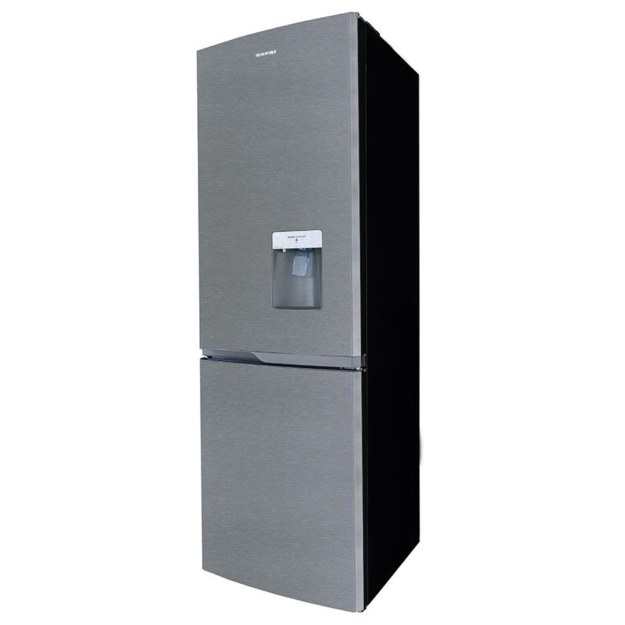 Capri 342L Bottom Freezer Metallic/Black C350-WDM - TV Sales & Home