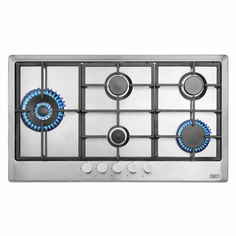 Defy 4 Burner 70cm Gas Hob Glass Black DHG701 - TV Sales & Home