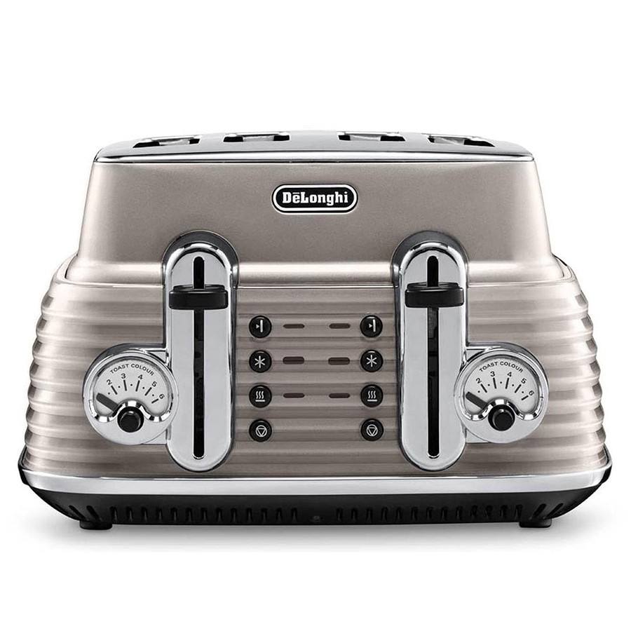 Delonghi Scultura Toaster, 4-Slot Beige, CTZS4003.BG - TV Sales & Home
