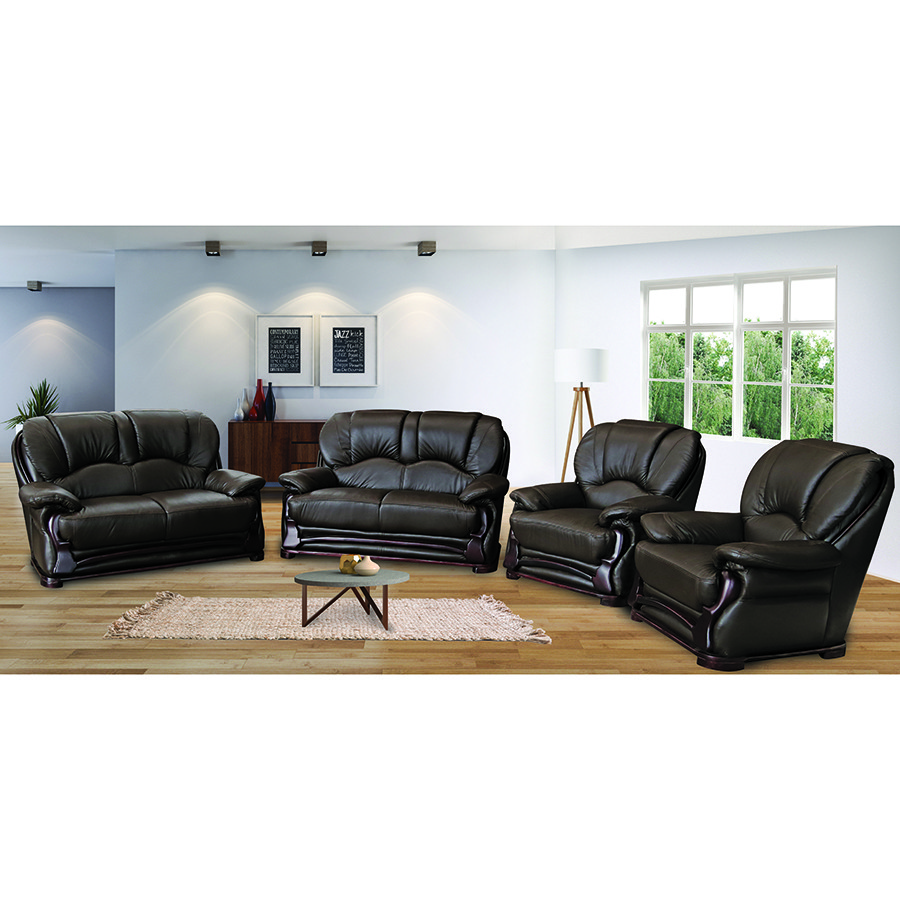 Kingston 6 Seater Mocca Lounge Suite - TV Sales & Home