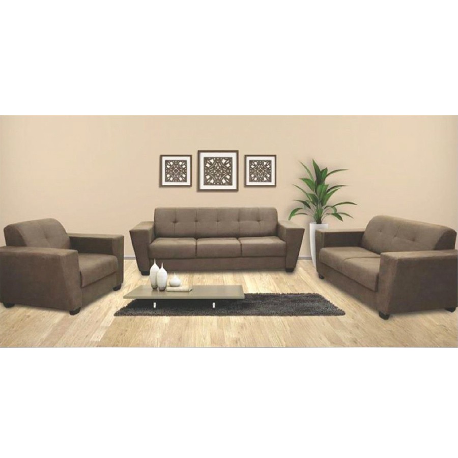Kingston 6 Seater Mocca Lounge Suite - TV Sales & Home