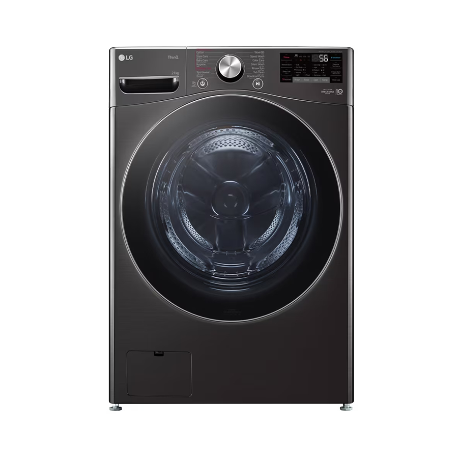 LG 21kg Front Loader Smart Thinq Black SS F0P2CYV2E - TV Sales & Home